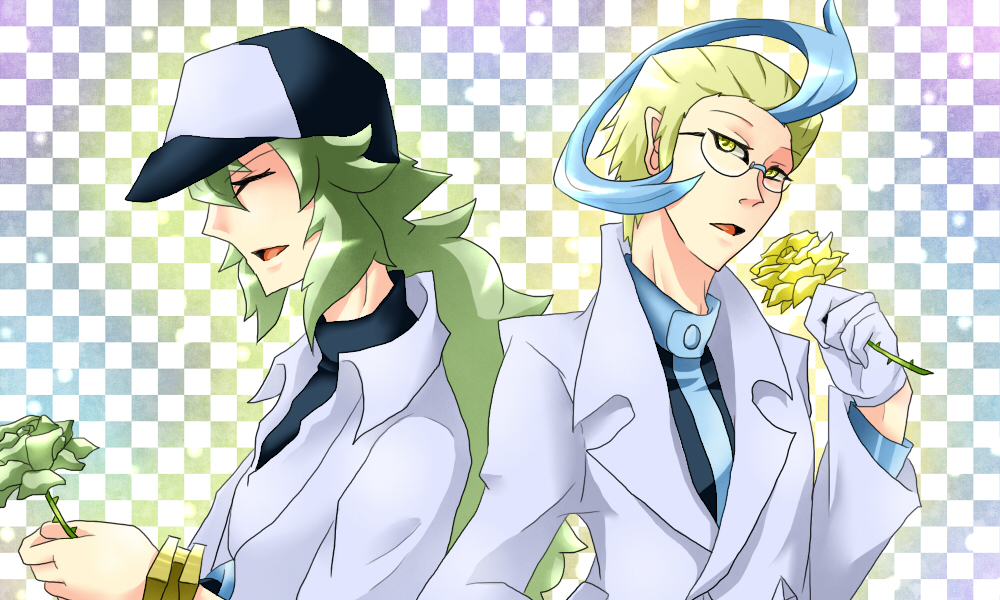 The Big ImageBoard (TBIB) - 2boys akuroma (pokemon) blonde hair blue ...