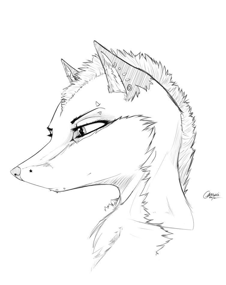 The Big ImageBoard (TBIB) - 2012 alternative fashion ambiguous gender anthro bust portrait canid ...