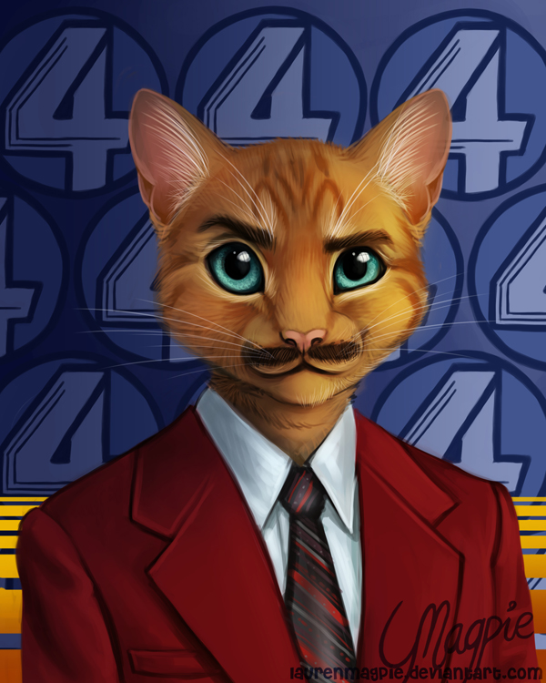 The Big Imageboard Tbib Abstract Background Anchorman Blue Eyes Cat