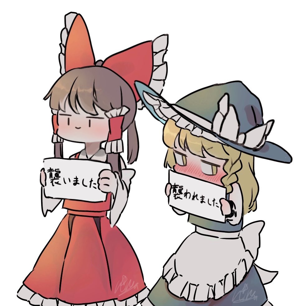 The Big ImageBoard (TBIB) - 2girls apron black skirt black vest blonde hair blush bow braid ...