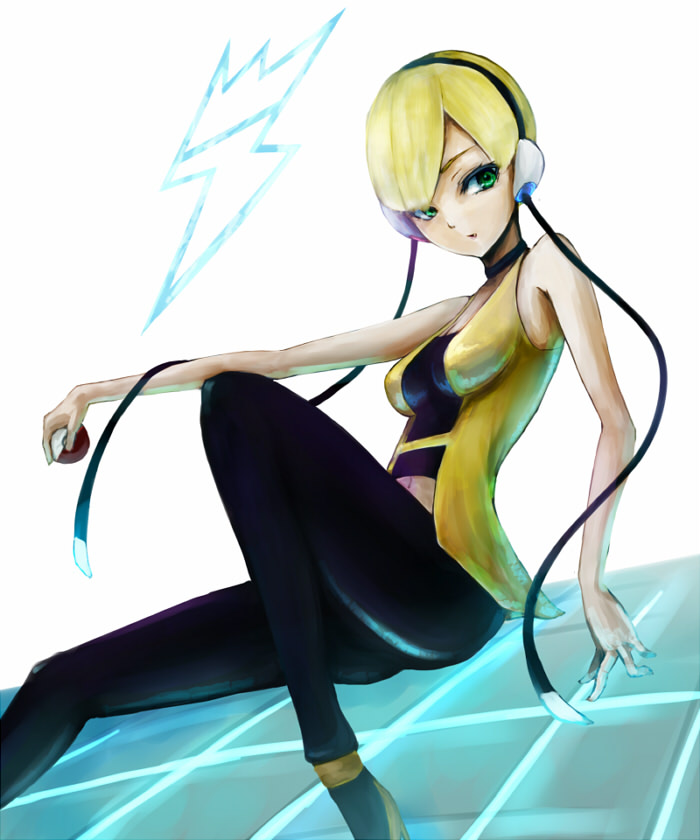 The Big ImageBoard (TBIB) - 1girl bad id bad pixiv id blonde hair elesa (pokemon) green eyes ...