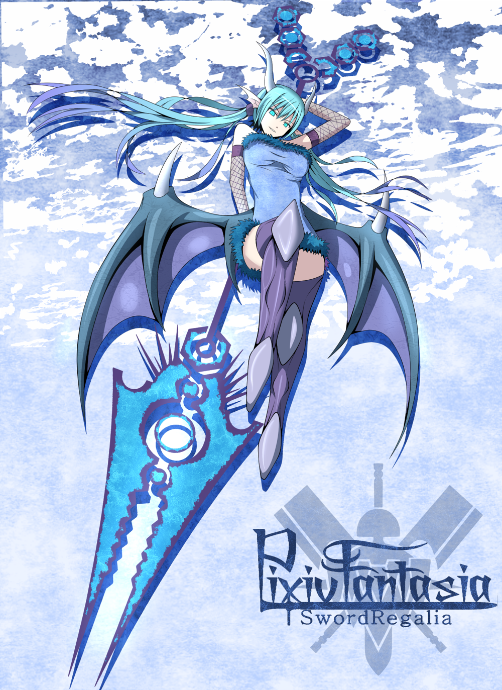 The Big ImageBoard (TBIB) - 1girl aqua eyes aqua hair commentary ...