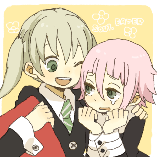 The Big Imageboard Tbib Androgynous Blonde Hair Brown Hair Coat Copyright Name Crona Soul