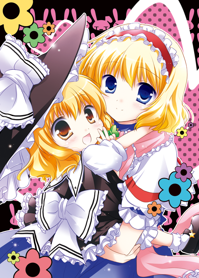 The Big ImageBoard (TBIB) - 2girls alice margatroid bad id bad pixiv id blonde hair blue eyes ...