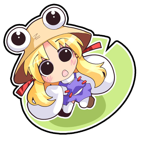 The Big ImageBoard (TBIB) - 1girl blonde hair blush chibi commentary request hat kuroneko ...