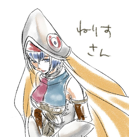 The Big Imageboard Tbib 1girl Bare Shoulders Blue Eyes Blue Hair