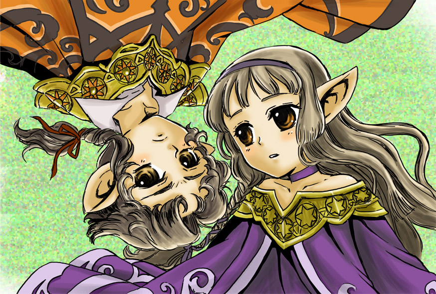 The Big ImageBoard (TBIB) - 1boy 1girl brown eyes brown hair cloak ...