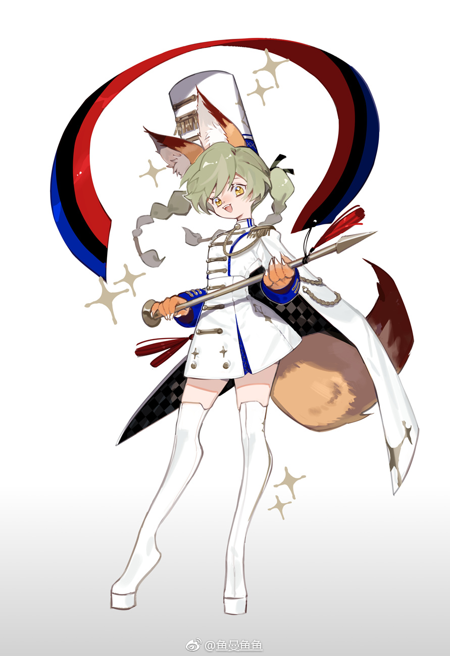 The Big ImageBoard (TBIB) - 1girl animal ear fluff animal ears animal hands band uniform black ...