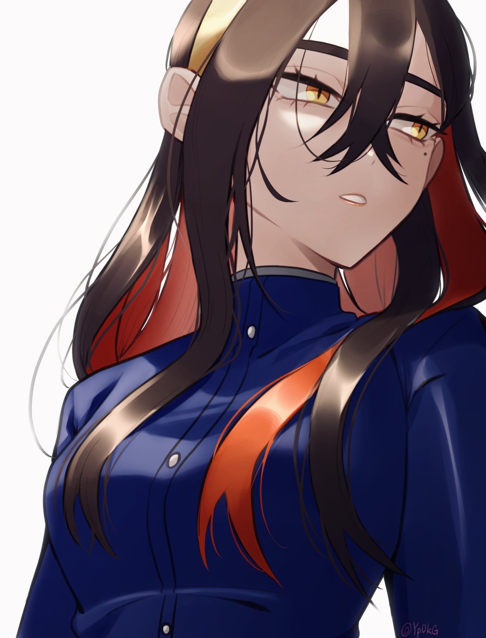 The Big ImageBoard (TBIB) - 1girl black hair blue jacket carmine (pokemon) colored inner hair ...