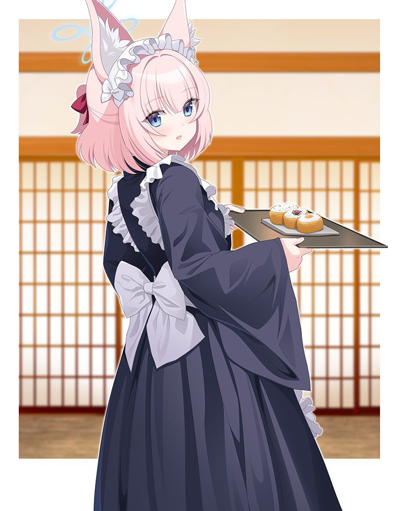 The Big ImageBoard (TBIB) - 1girl alternate costume animal ear fluff animal ears black kimono ...