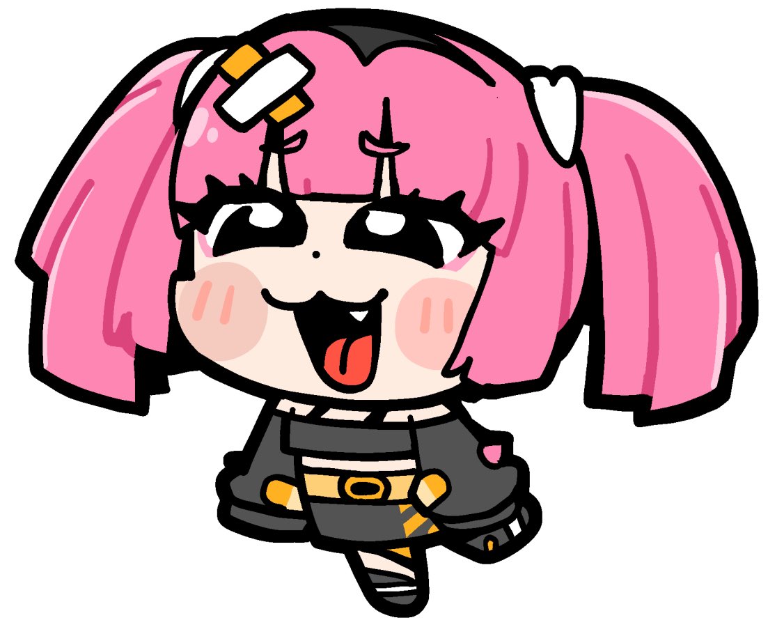 The Big ImageBoard (TBIB) - 1girl :3 belt bkub black eyes black footwear black shirt black skirt ...