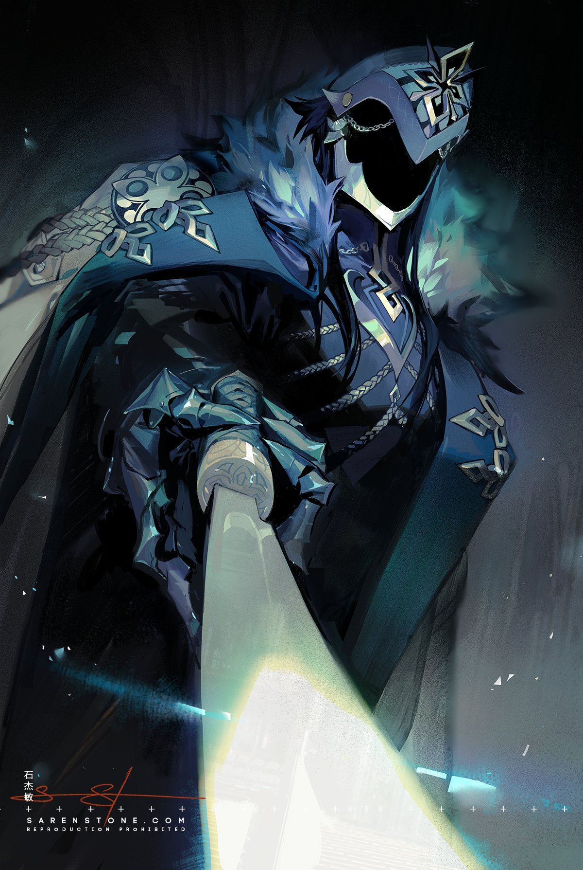 The Big ImageBoard (TBIB) - 1boy armor artist name blue cloak capitano ...