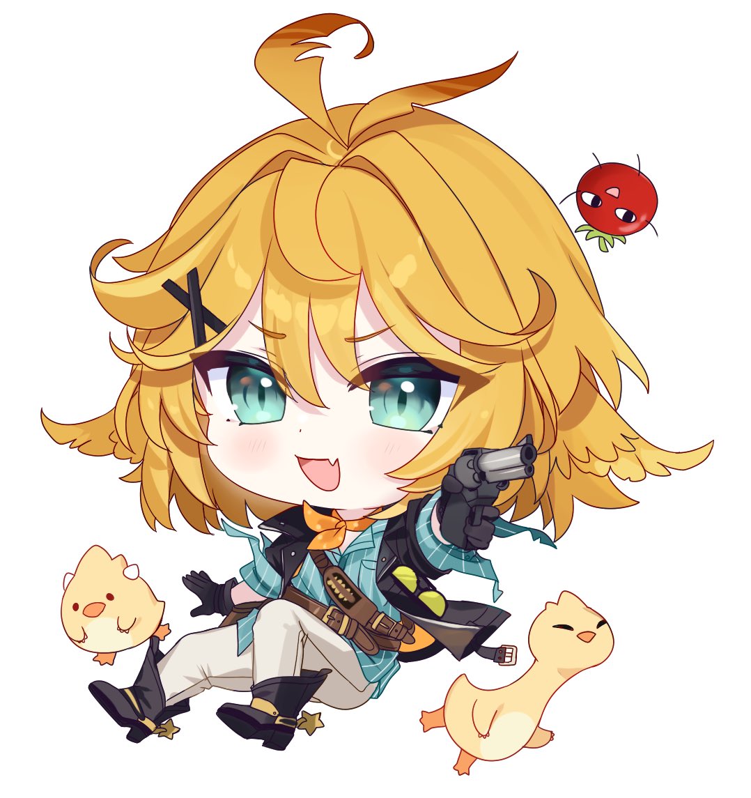 The Big ImageBoard (TBIB) - :d ahoge aqua eyes aqua shirt belt black ...