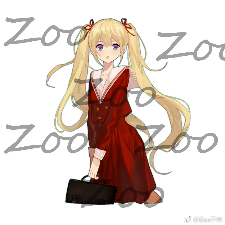 The Big ImageBoard (TBIB) - 1girl blonde hair blue eyes briefcase ...