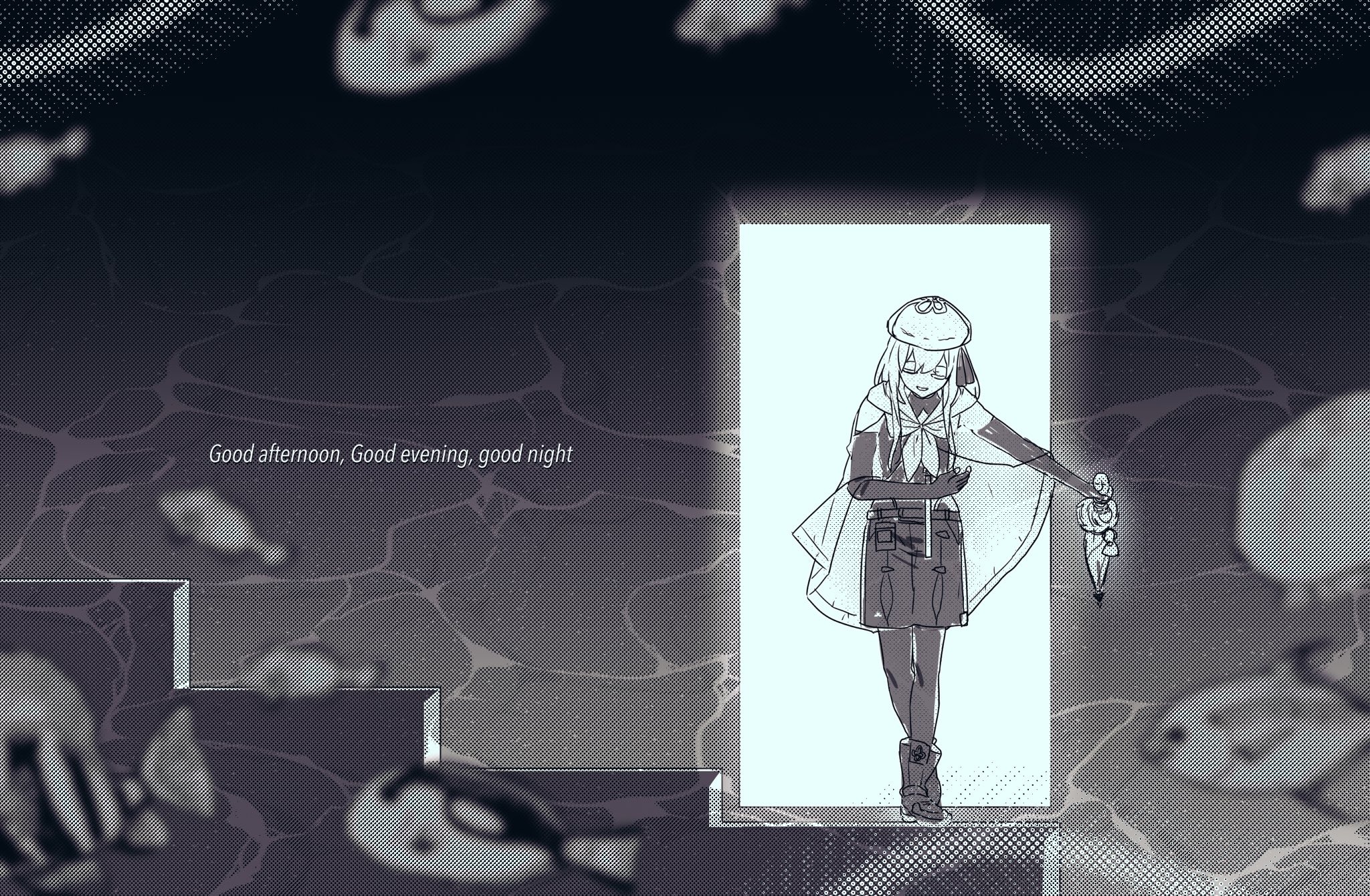 The Big ImageBoard (TBIB) - 1boy arknights bow bowing closed eyes ...