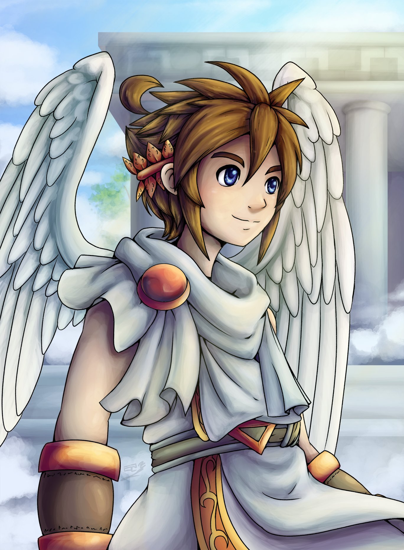 The Big ImageBoard (TBIB) - 1boy ahoge ancient greek clothes angel ...