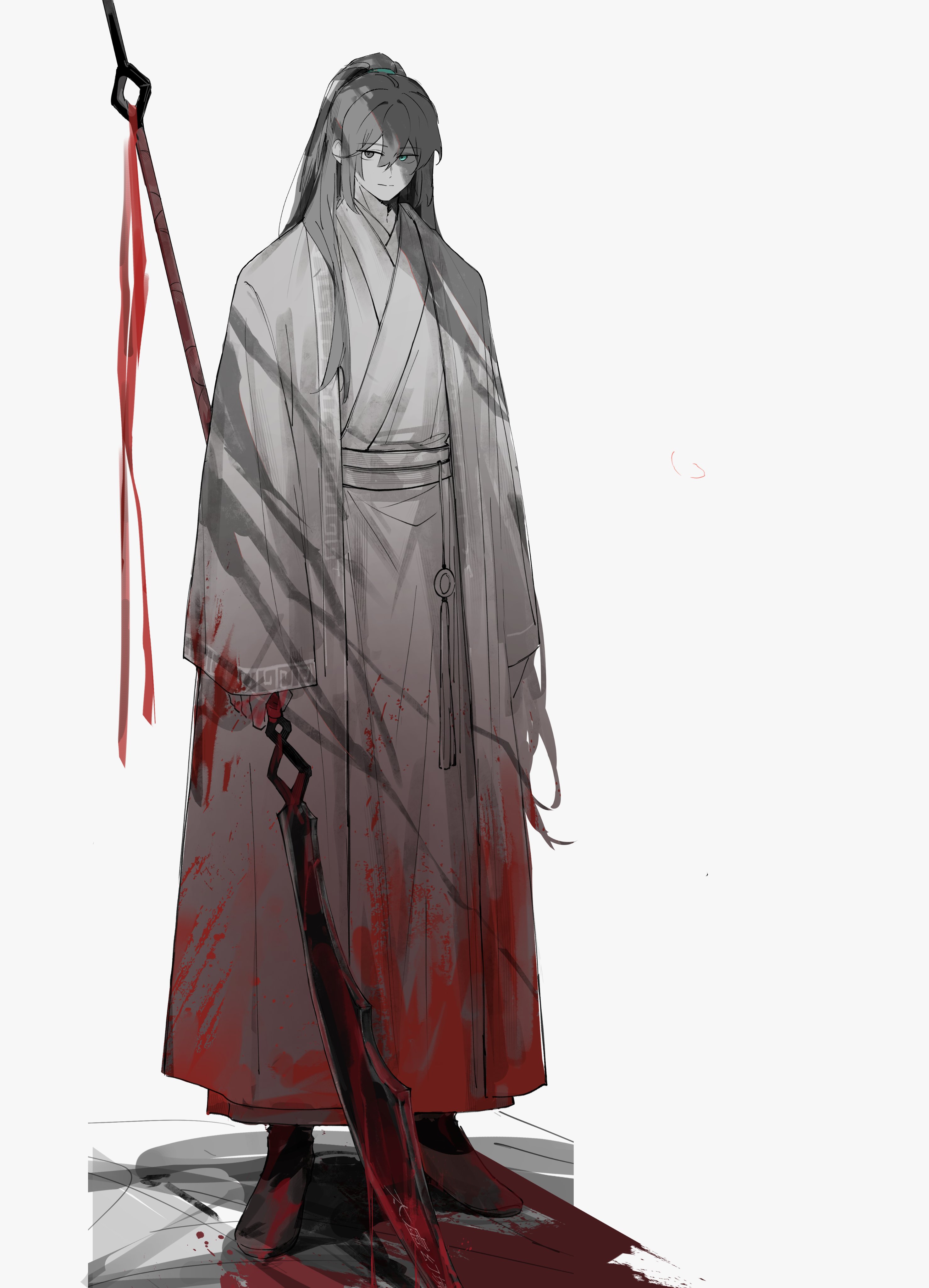 The Big ImageBoard (TBIB) - 1boy absurdres blood blood on clothes blood on ground blood on hands ...