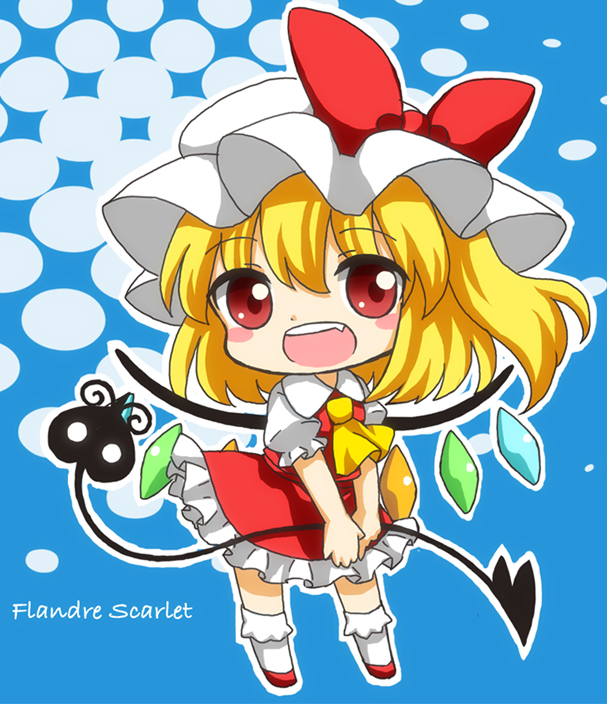 The Big ImageBoard (TBIB) - ascot blonde hair blush stickers chibi fang ...