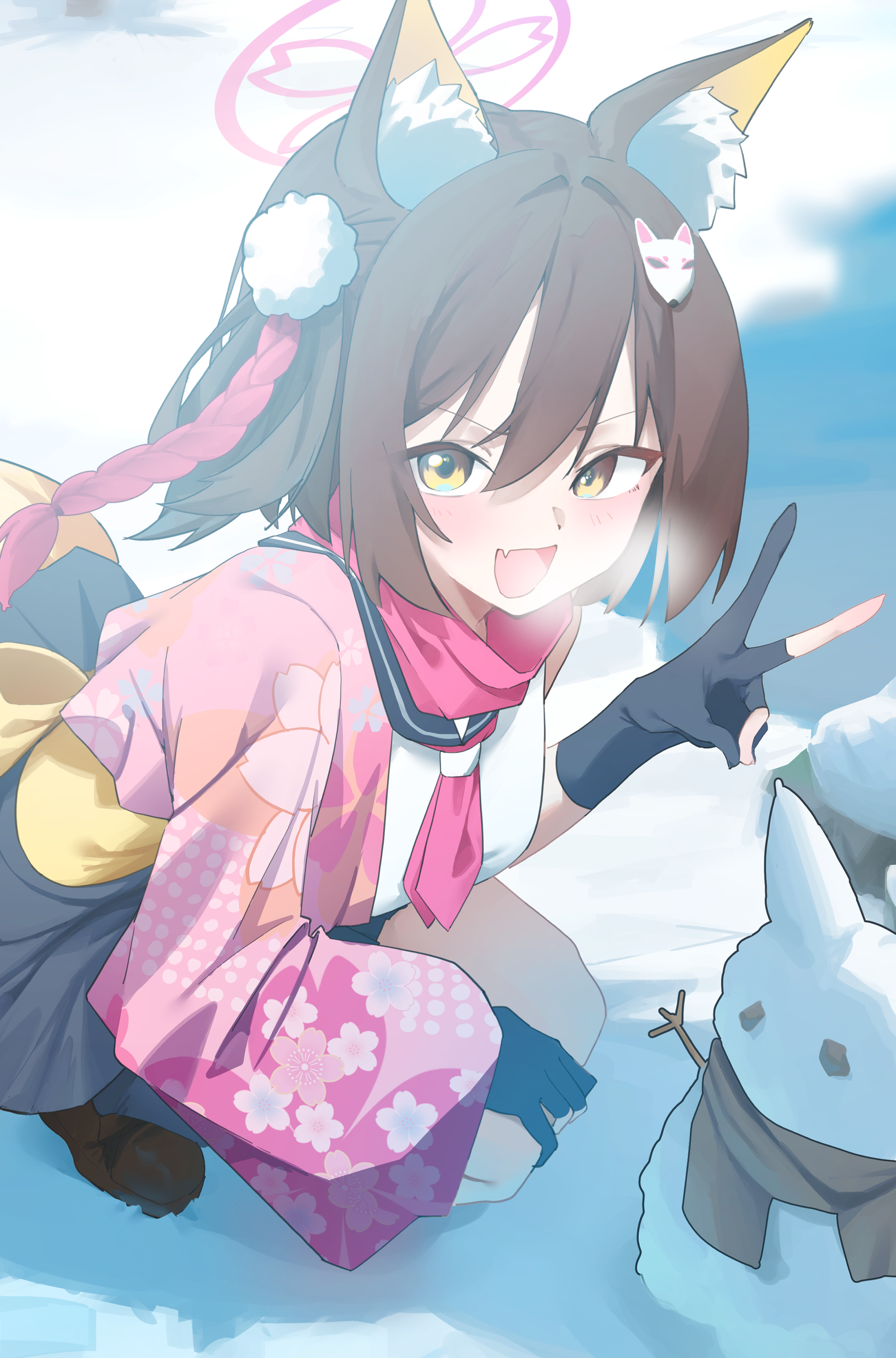 The Big ImageBoard (TBIB) - 1girl absurdres animal ear fluff animal ...