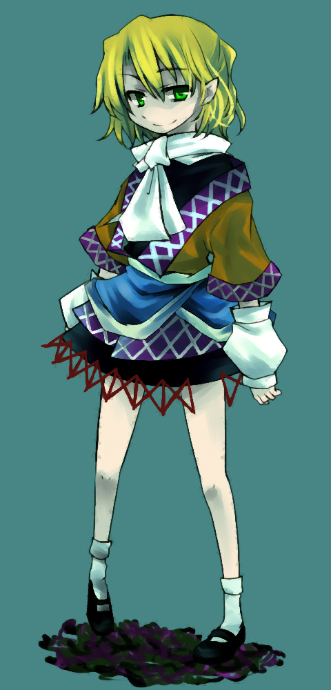 The Big Imageboard Tbib 1girl Bad Id Bad Pixiv Id Blonde Hair Green