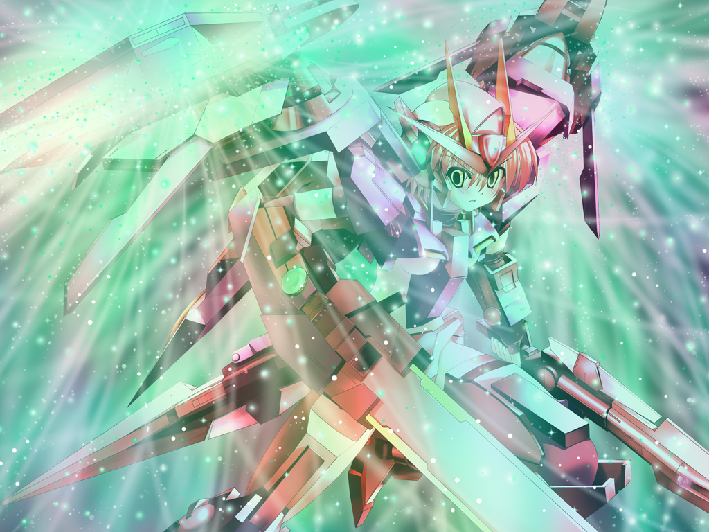 The Big ImageBoard (TBIB) - 1girl dual wielding gundam gundam 00 ...