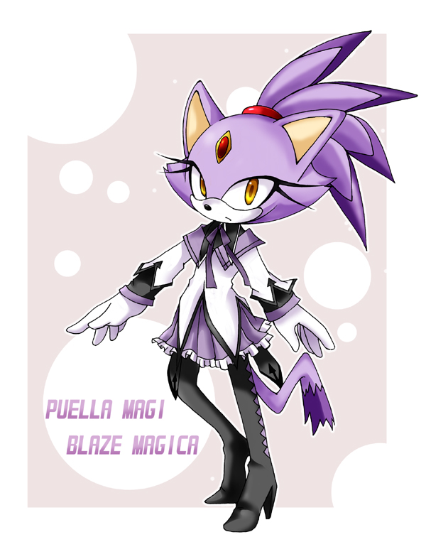 The Big Imageboard Tbib Akemi Homura Cosplay Blaze The Cat Boots