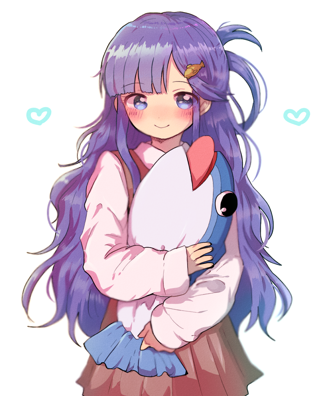 The Big ImageBoard (TBIB) - 1girl asari nanami bad id bad pixiv id blue eyes blush brown skirt ...