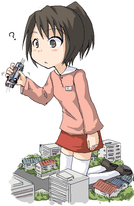 The Big ImageBoard (TBIB) - 1girl ? blush stickers brown eyes brown ...