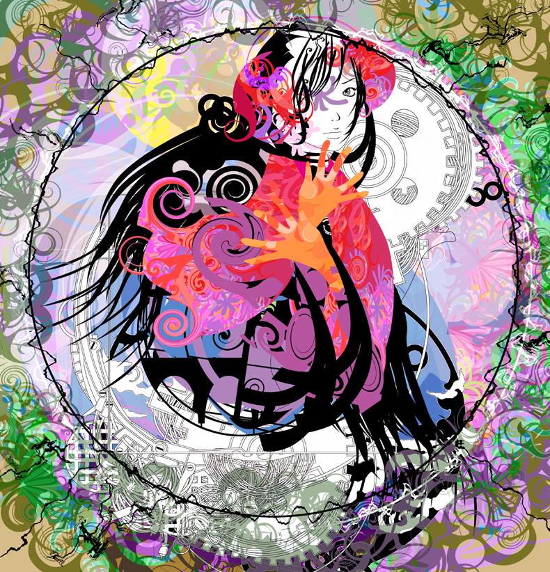 The Big Imageboard Tbib Abstract Circle Colorful Gears Kazaana