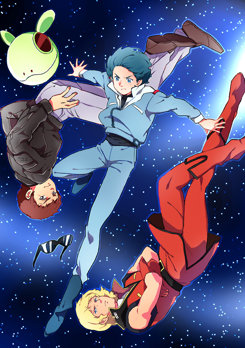 The Big ImageBoard (TBIB) - 3boys amuro ray blonde hair blue eyes blue hair brown eyes brown ...