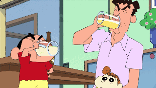 The Big ImageBoard (TBIB) - 1girl 2boys alcohol animated animated gif ...