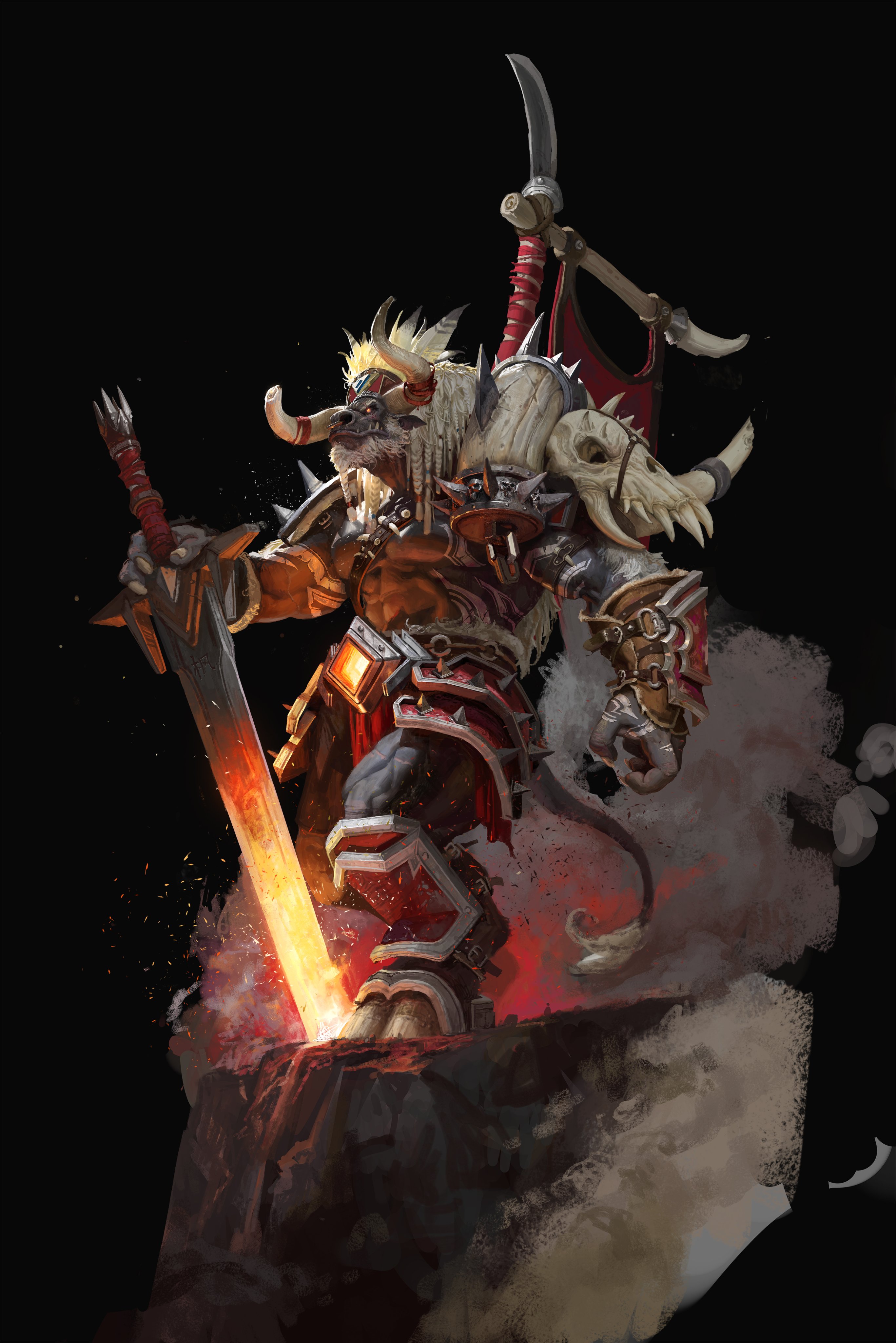 The Big ImageBoard (TBIB) - 3 fingers absurd res anthro armor banner blizzard entertainment ...