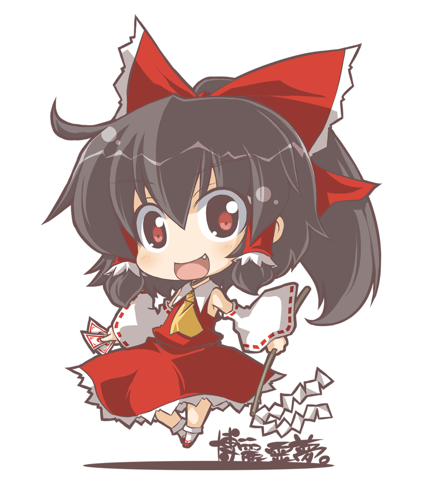 The Big ImageBoard (TBIB) - 1girl ascot bow brown hair chibi commentary ...