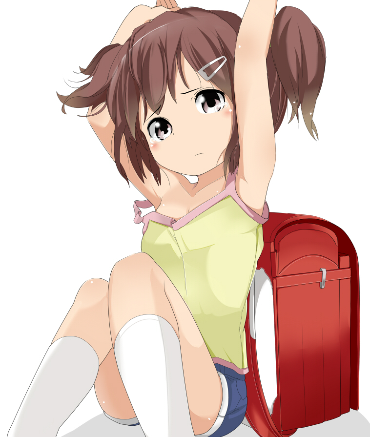 The Big Imageboard Tbib Armpits Arms Up Backpack Bad Id Bad Pixiv
