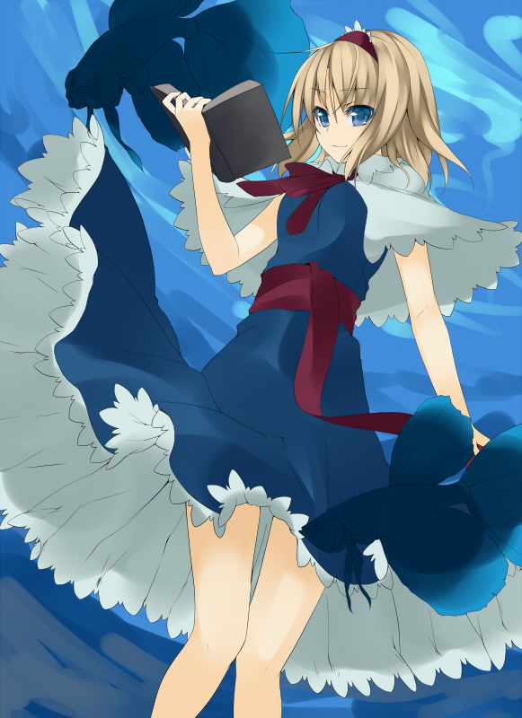 The Big Imageboard Tbib Alice Margatroid Blonde Hair Blue Eyes Book