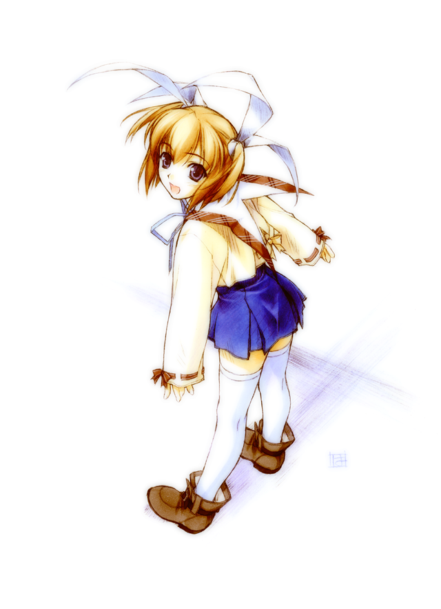 The Big Imageboard Tbib Aizawa Tomomi Blonde Hair Blue Eyes Bow
