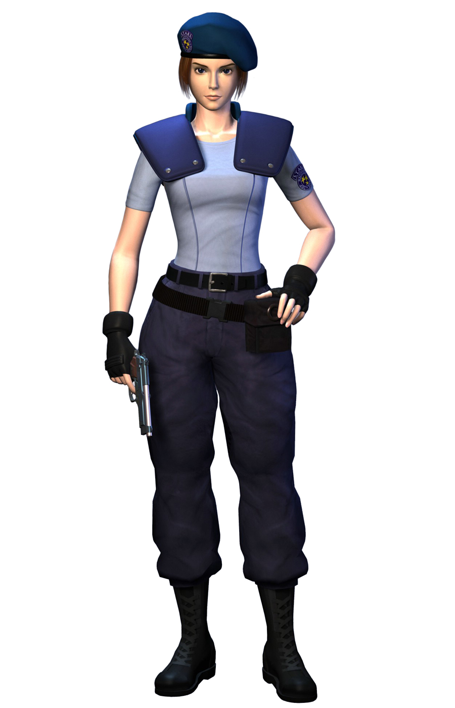 The Big ImageBoard (TBIB) - 1girl 3d 90s beret gun hat highres jill ...