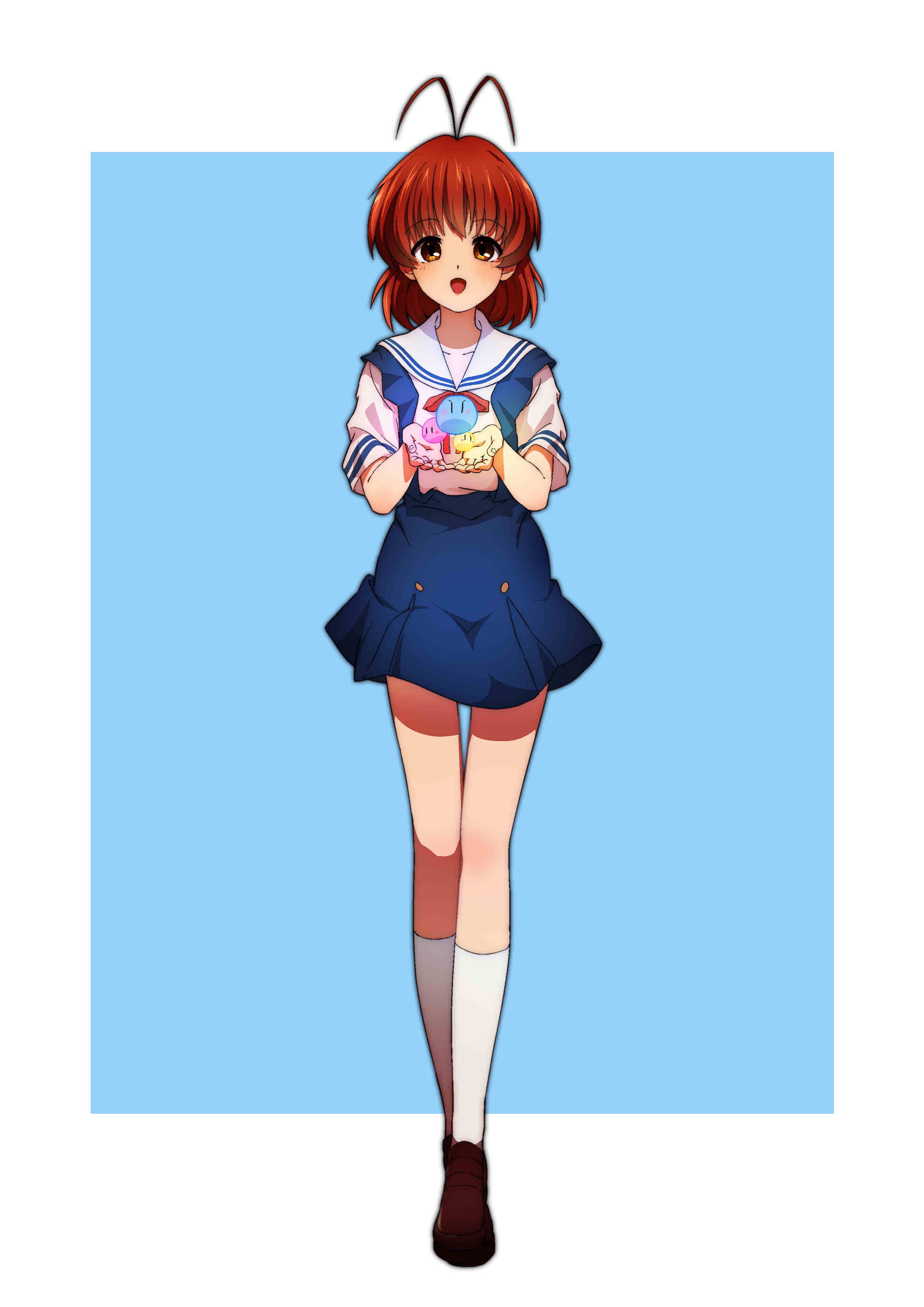 The Big ImageBoard (TBIB) - 1girl absurdres antenna hair blue ...