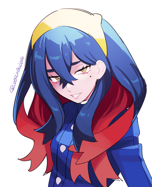 The Big ImageBoard (TBIB) - 1girl black hair blue gakuran blue jacket blueberry academy school ...