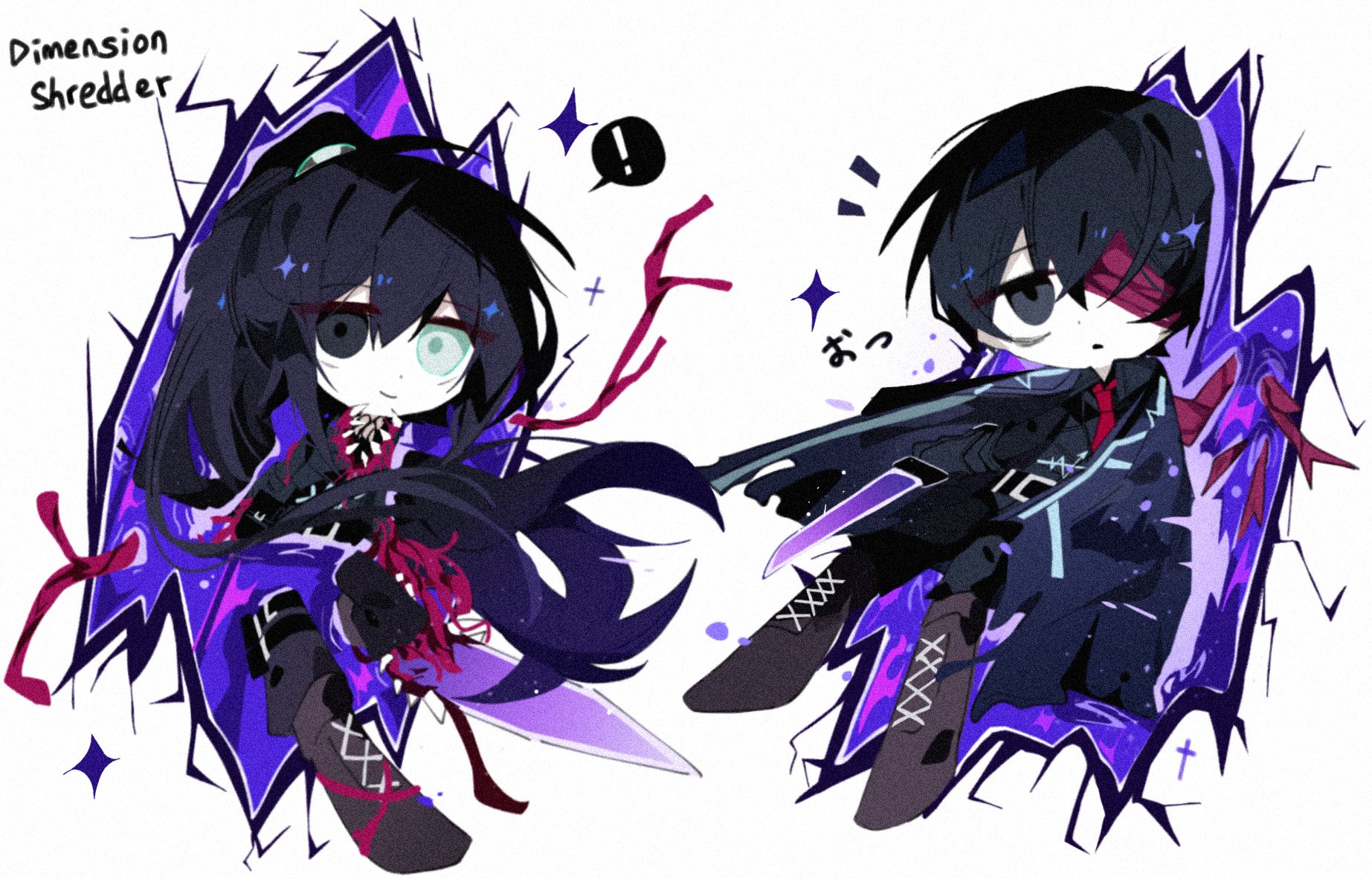 The Big ImageBoard (TBIB) - 2boys black eyes black gloves black hair ...