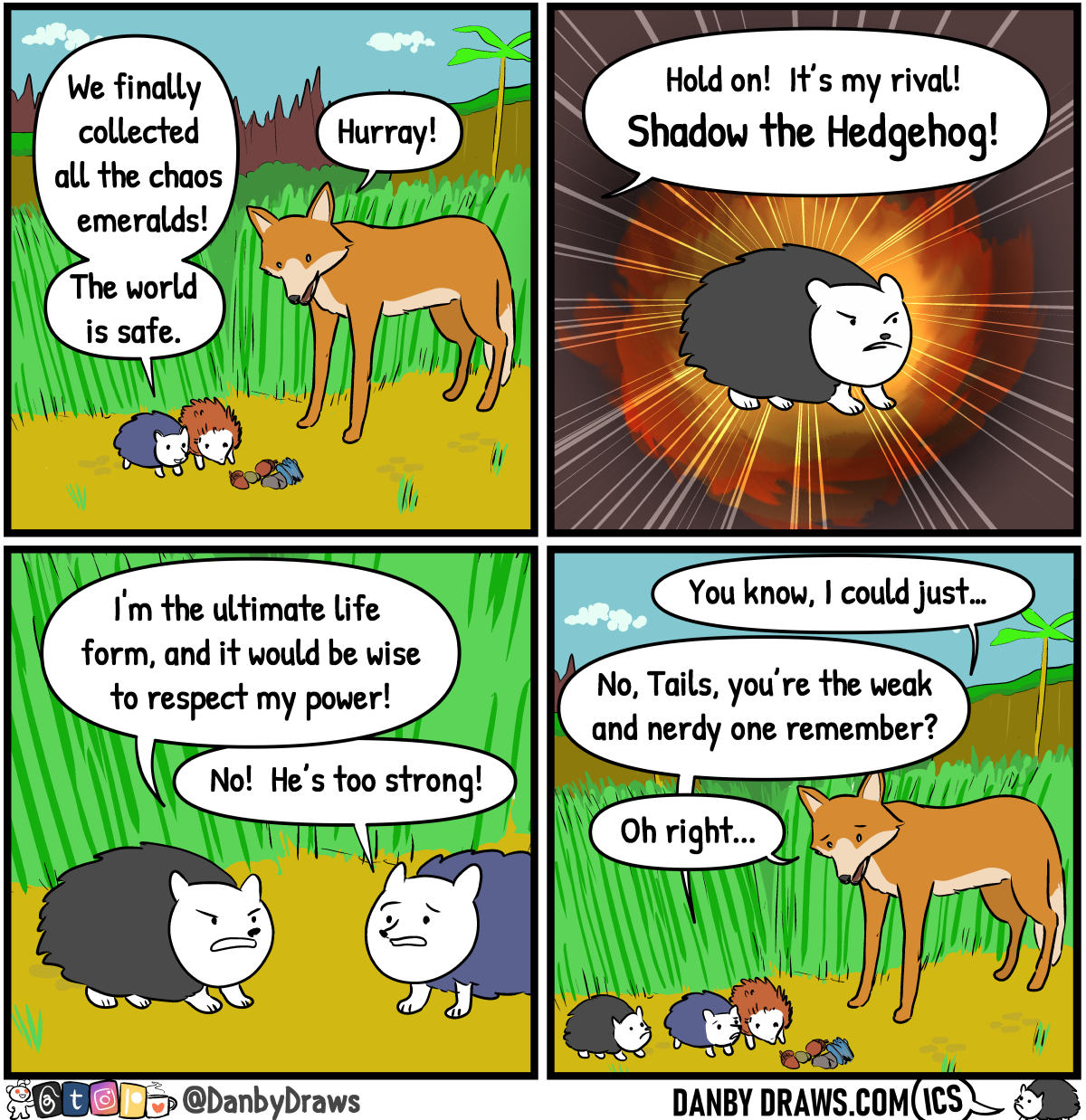 The Big ImageBoard (TBIB) - 2024 4 panel comic :| acorn ambiguous gender angry artist name black ...