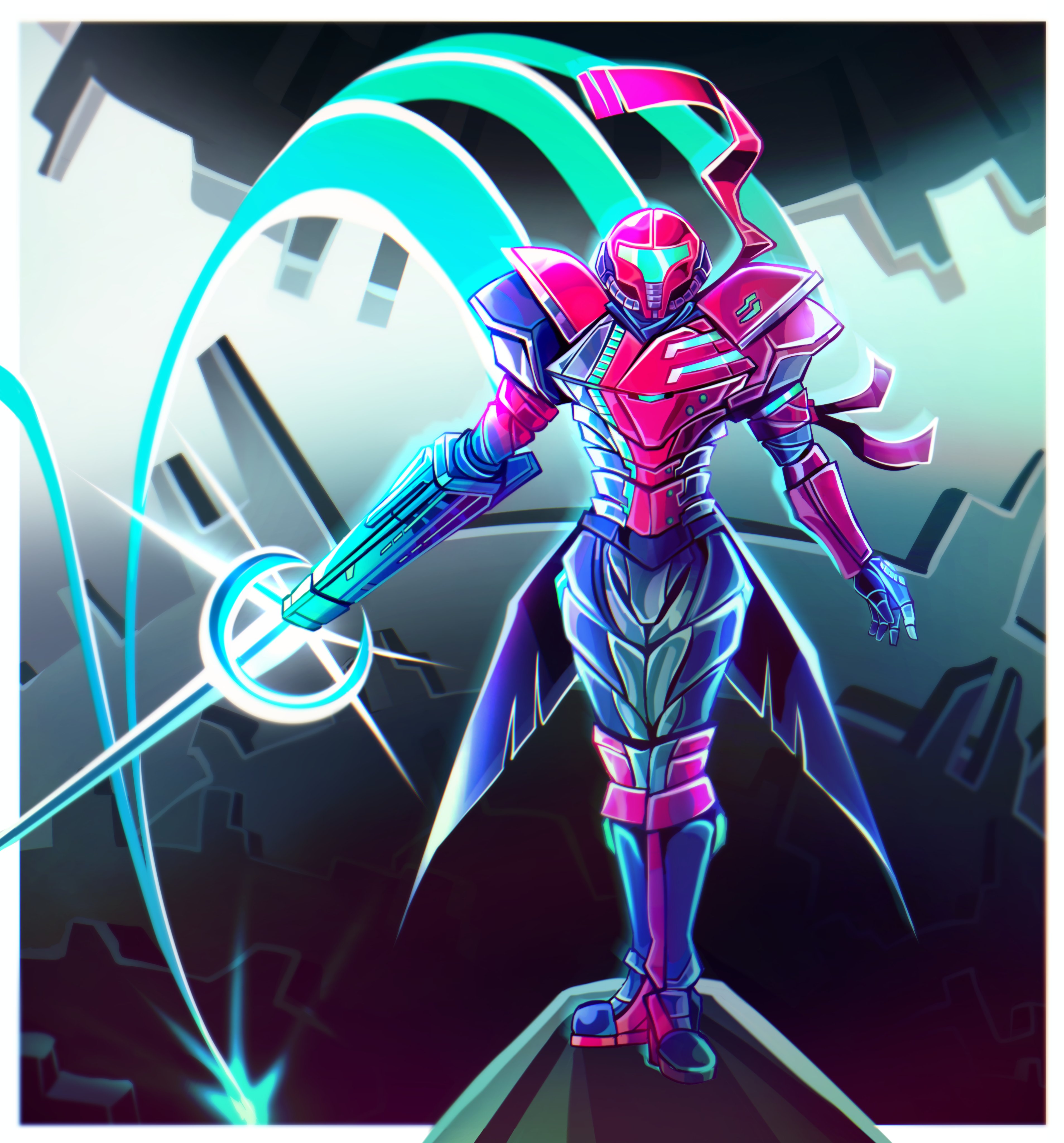 The Big ImageBoard (TBIB) - 1girl absurdres afterimage arm cannon ...