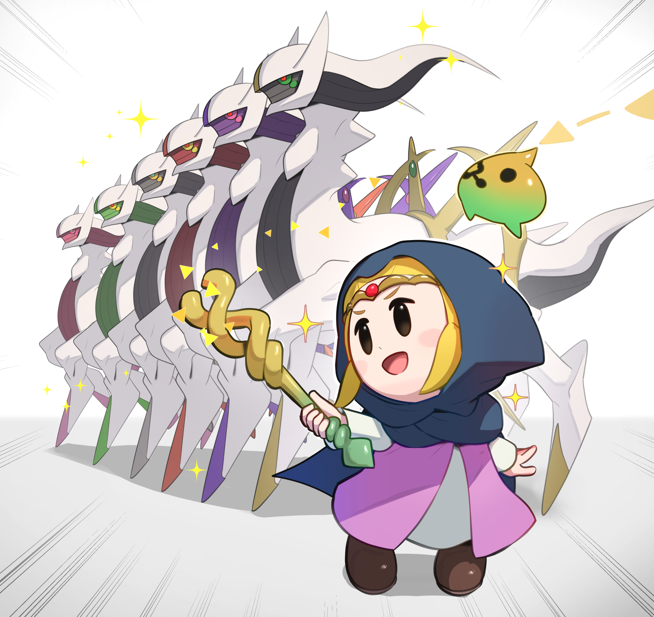 The Big ImageBoard (TBIB) - 1girl 6+others alternate color arceus ...