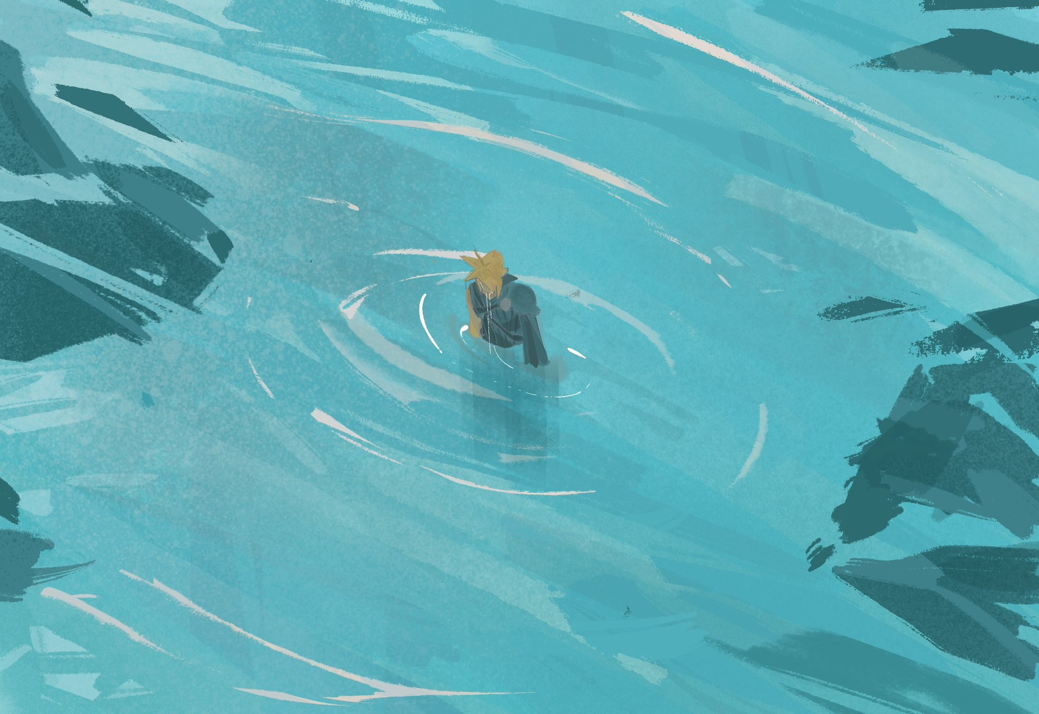 The Big ImageBoard (TBIB) - 1boy armor black sleeves black vest blonde ...