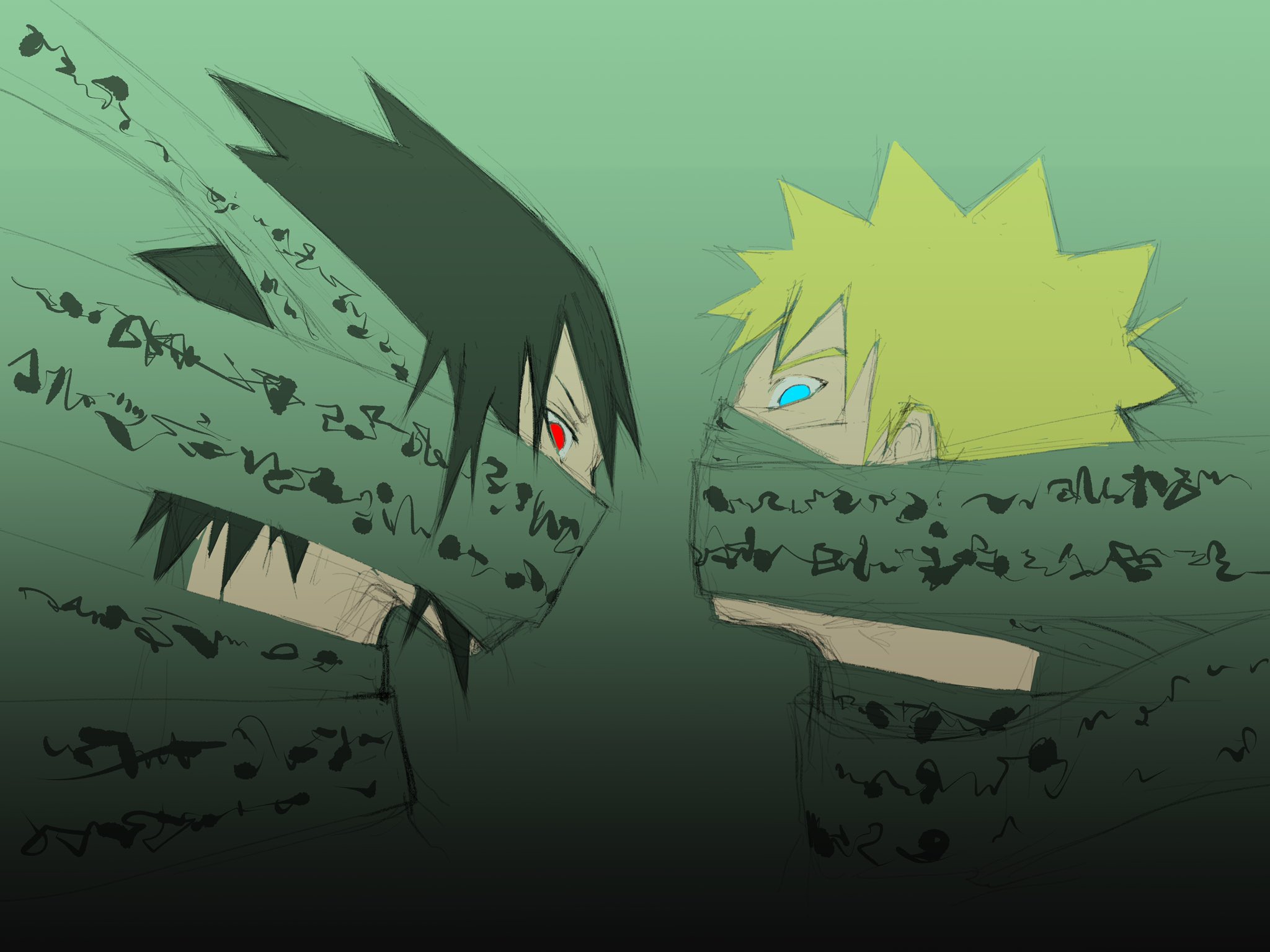 The Big ImageBoard (TBIB) - 2boys angry black hair blonde hair blue ...
