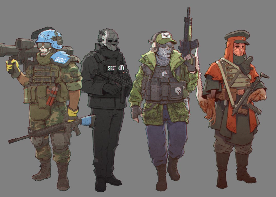 The Big ImageBoard (TBIB) - 4boys arm blade armor baseball cap black footwear black gloves black ...