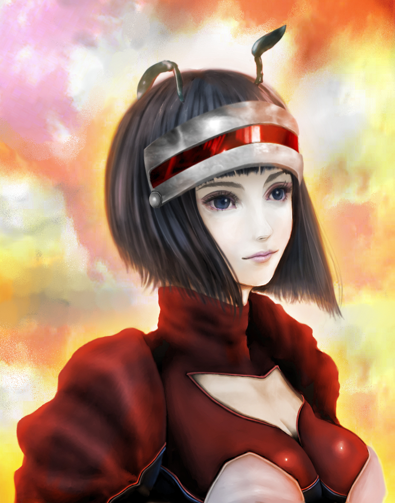 The Big Imageboard Tbib Antennae Artist Request Black Hair Blue