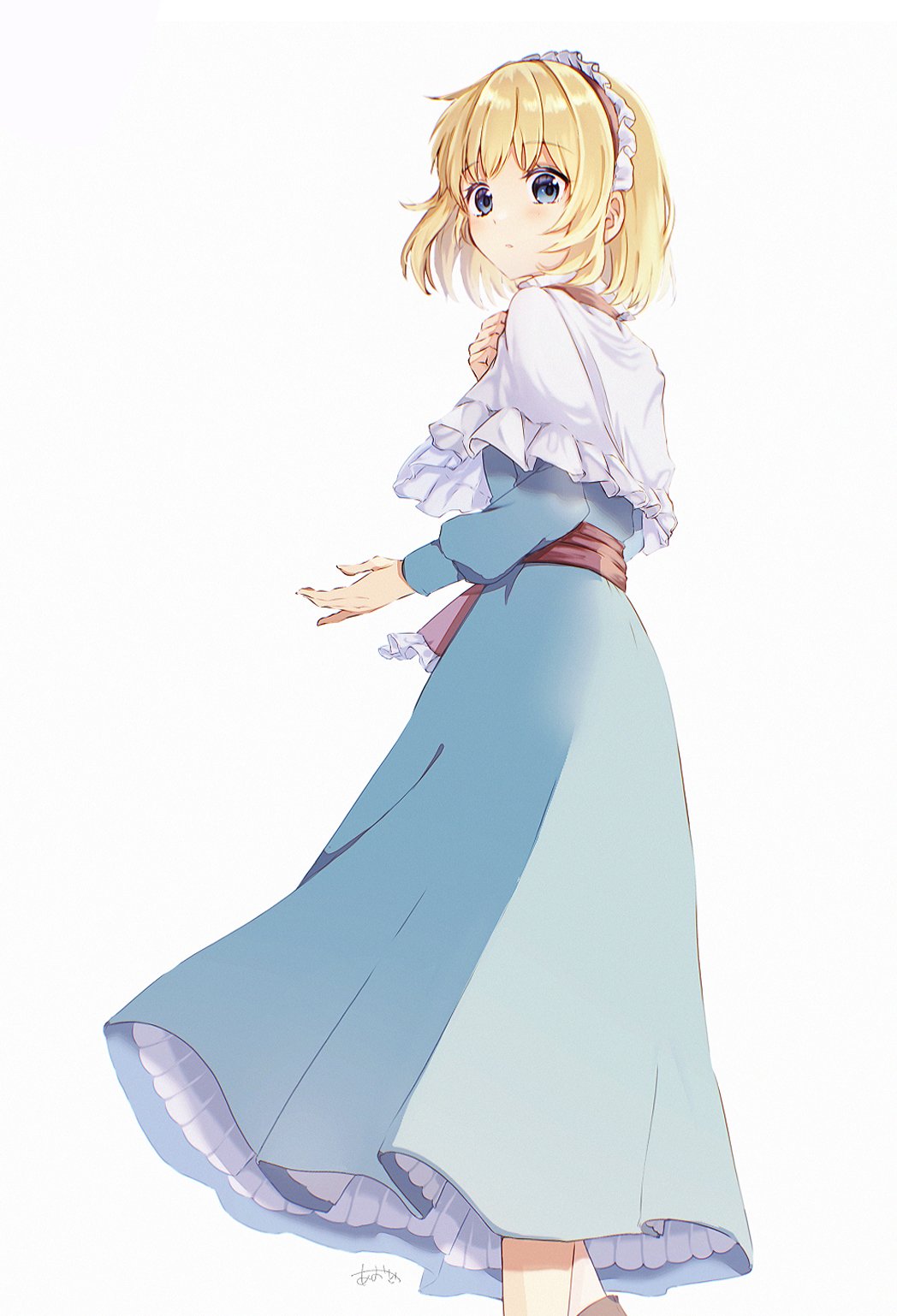The Big ImageBoard (TBIB) - 1girl alice margatroid aoi (annbi) blonde hair blue dress blue eyes ...