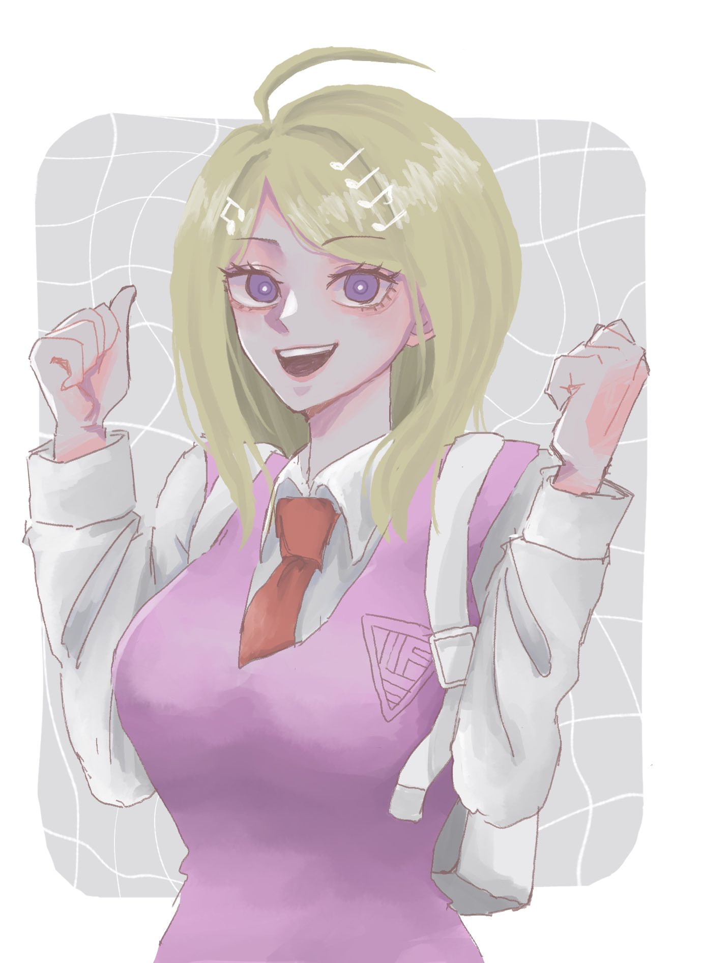 The Big Imageboard Tbib 1girl D Ahoge Akamatsu Kaede Backpack Bag