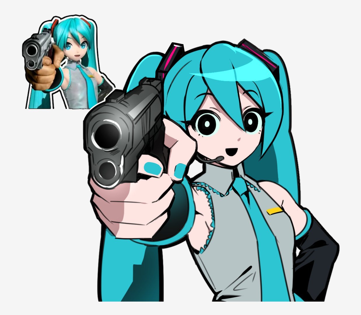 The Big ImageBoard (TBIB) - 1girl aiming aiming at viewer bare ...